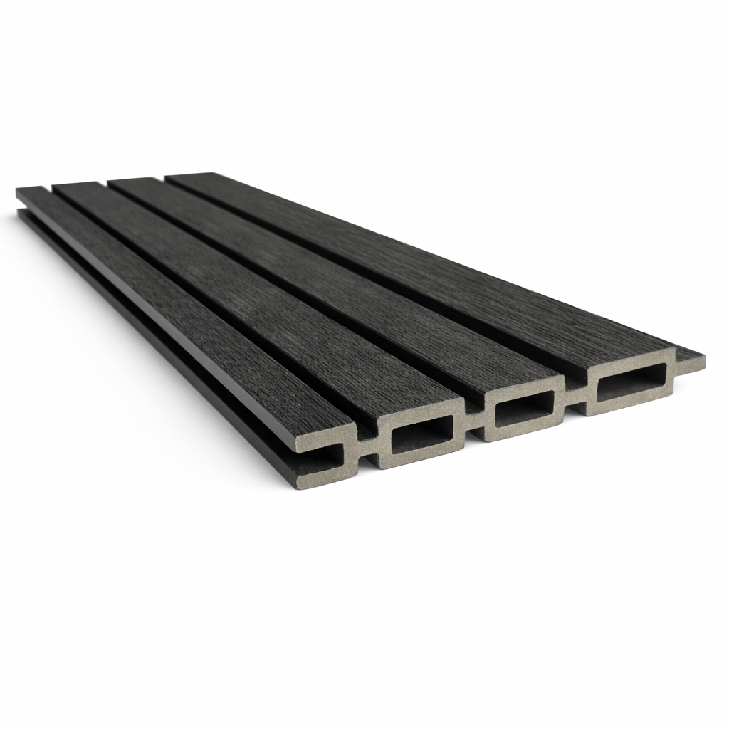 Composite Fence Board Wood Grain Black Oak – WPC Solutions